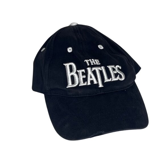 The Beatles | Accessories | The Beatles Black Distressed Ball Cap ...